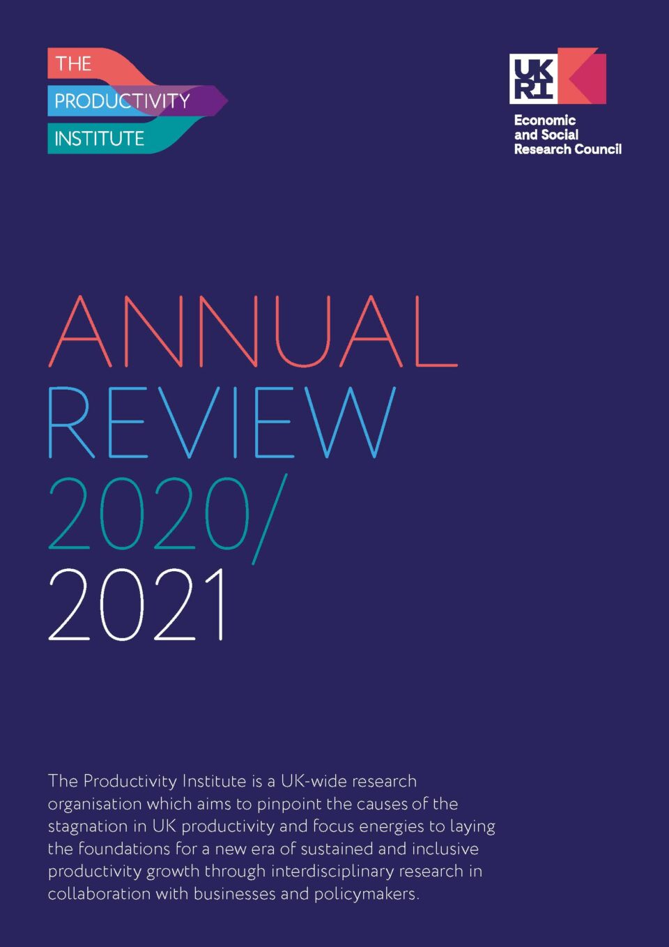 The Productivity Institute Annual Review 2020-21 - The Productivity ...